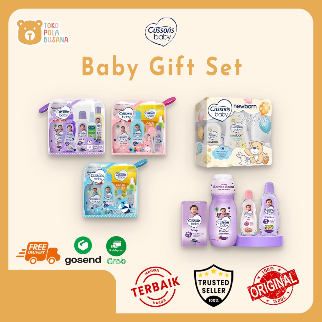 Jual CUSSONS Baby Care Large Medium Mini Bag Newborn Gift Box - Gift ...