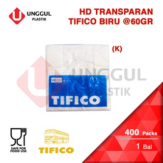Jual Plastik HD Transparan TIFICO Biru @60GR | Shopee Indonesia