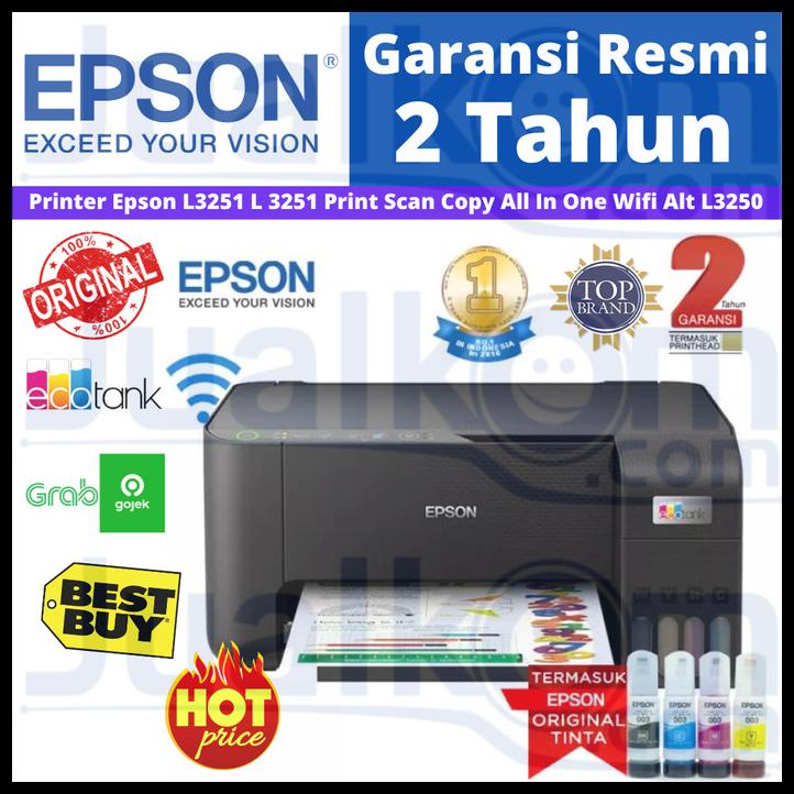 Jual Produk Baru Printer Epson L3251 L 3251 Print Scan Copy All In One Wifi Alt L3250 | Shopee ...