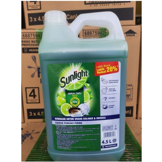 Jual Sunlight Jerigen 4,5 liter Sabun Cuci Piring | Shopee Indonesia
