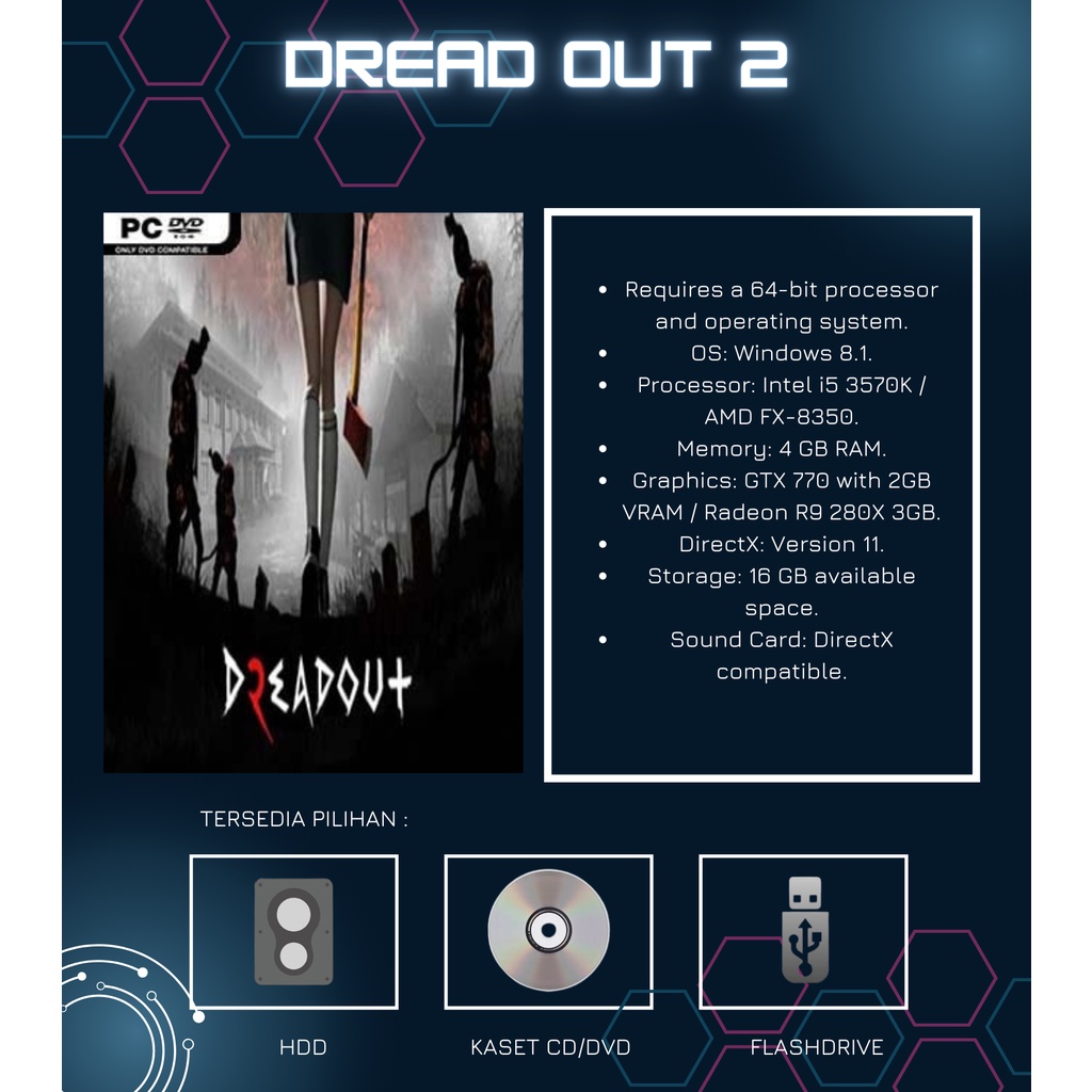 Jual DREAD OUT 2 | PC GAME | CD DVD GAME | PC GAME | Shopee Indonesia