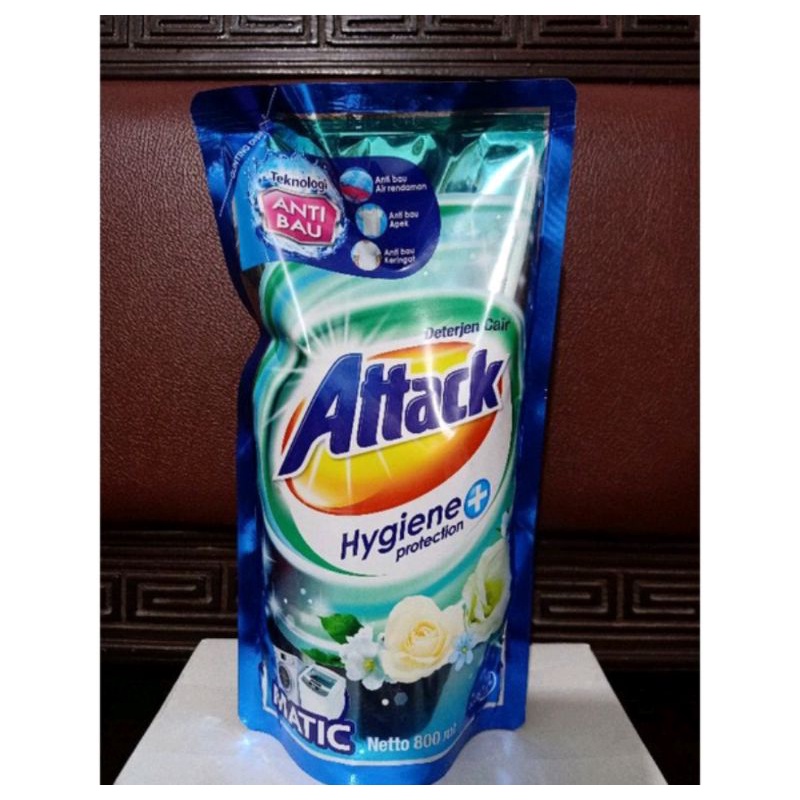 Jual Attack Hygiene Plus Deterjen Cair Semua Mesin Cuci 800ml | Shopee ...