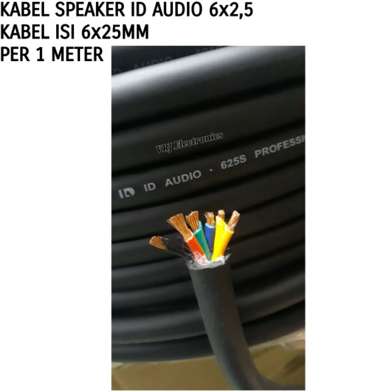Jual Kabel Speaker ID Audio 625 Kabel isi 6 x 2.5mm Per 1 Meter ...