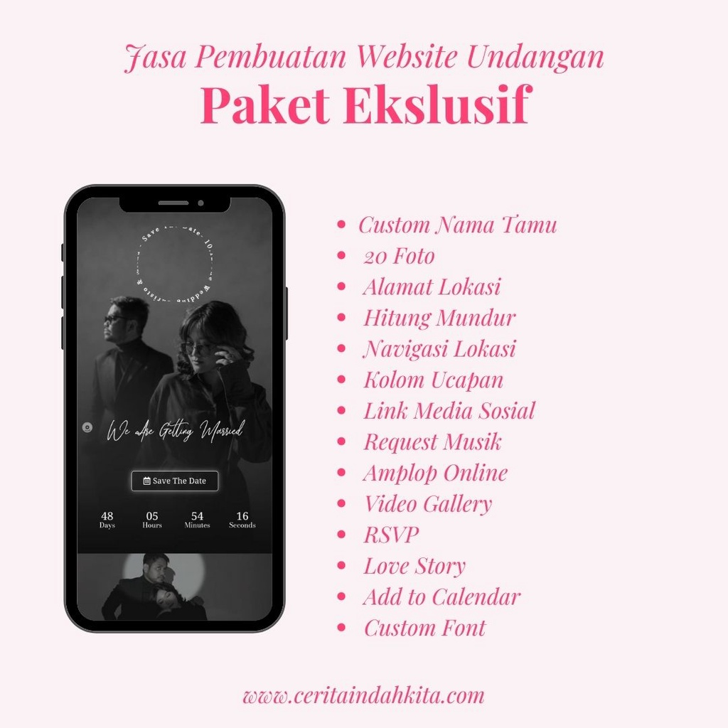 Jual Undangan Digital Paket Eksklusif Undangan Online Undangan Website ...