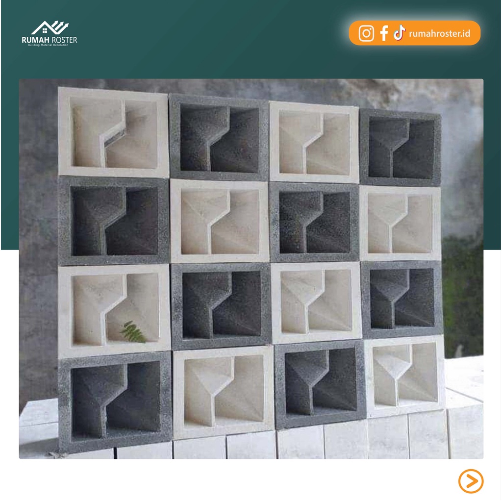 Jual ROSTER BETON PUTIH Anti Tampias 2 sisi /Roster Beton/Roster ...