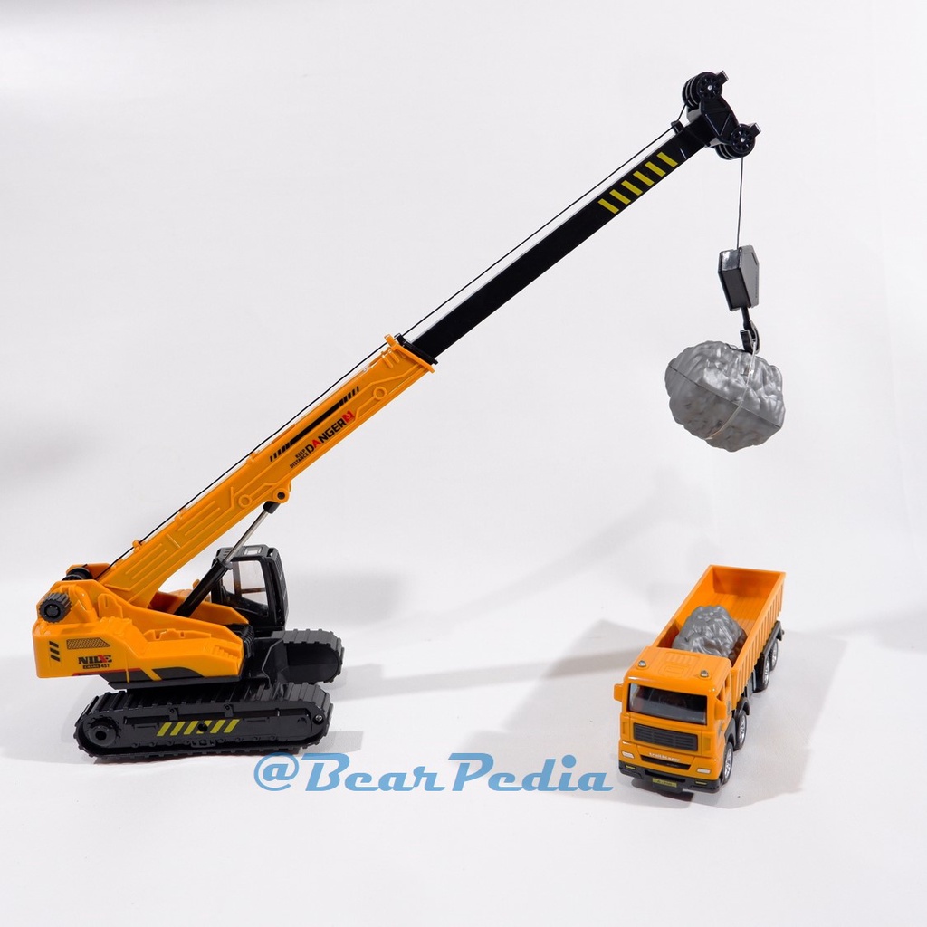 Jual DIECAST KONSTRUKSI ALAT BERAT HIDRAULIK CRANE / HIDROLIK CRANE ...