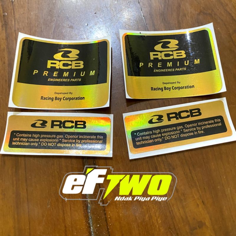 Jual sticker princuut RCB Hologram warna gold premium | Shopee Indonesia
