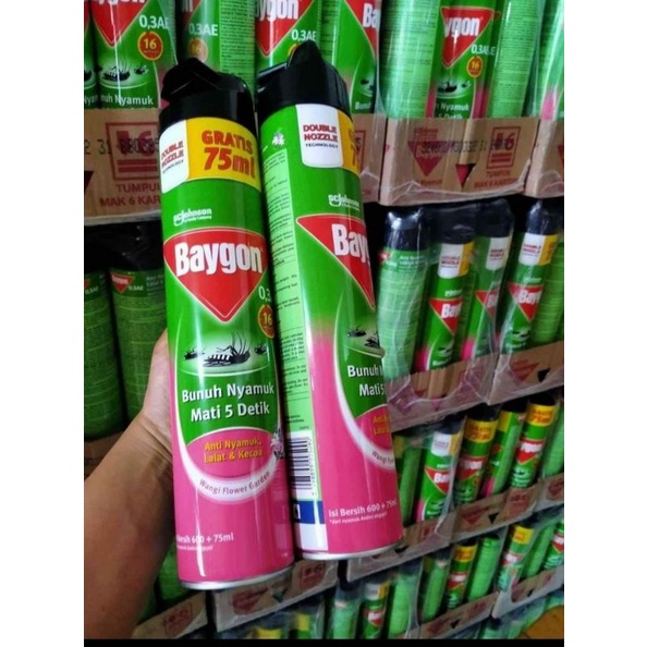 Jual Baygon aerosol Flower Garden 600ml + 75ml TERMURAH ( pembasmi ...