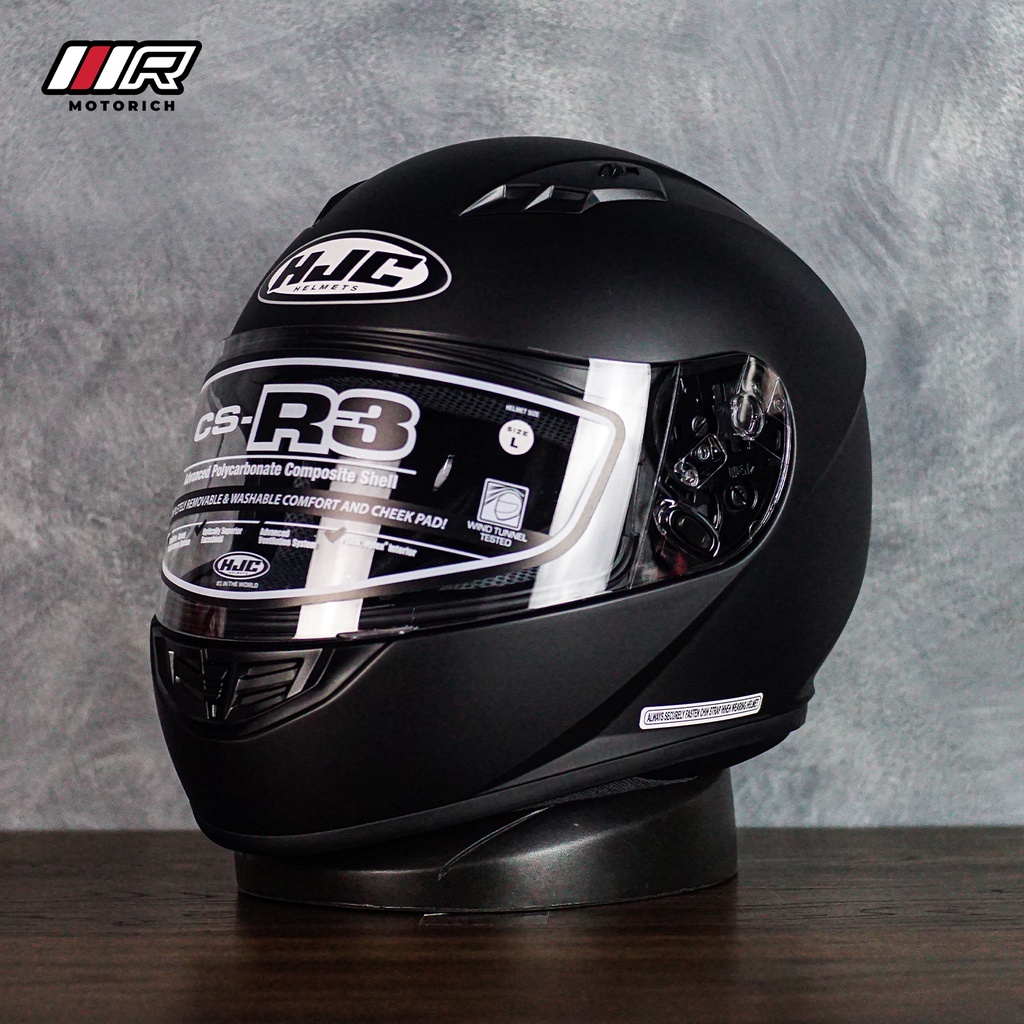 Jual HJC CSR3 / CS-R3 BLACK / HITAM | Shopee Indonesia