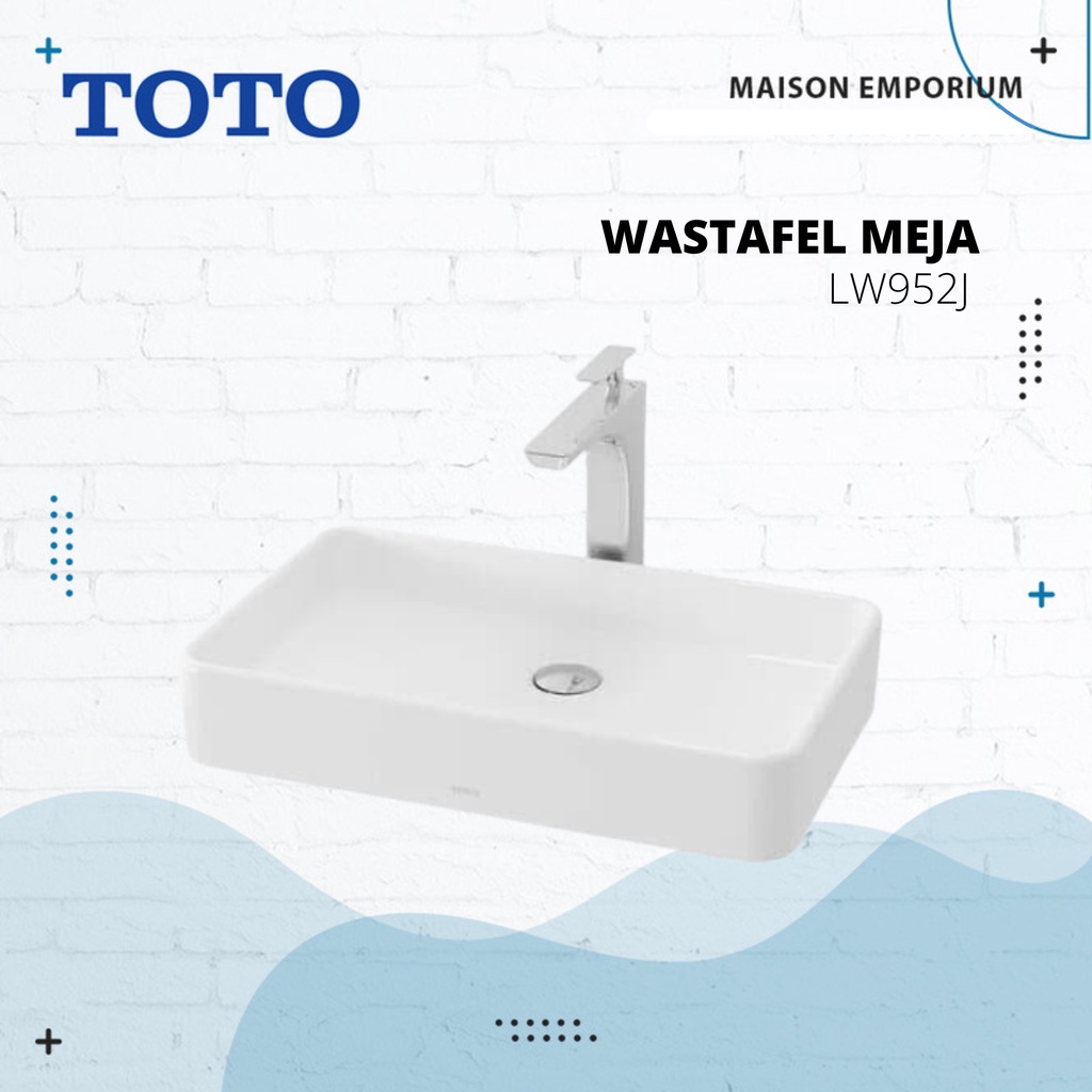Jual Wastafel TOTO Original LW952J / Wastafel Meja TOTO Body Only ...