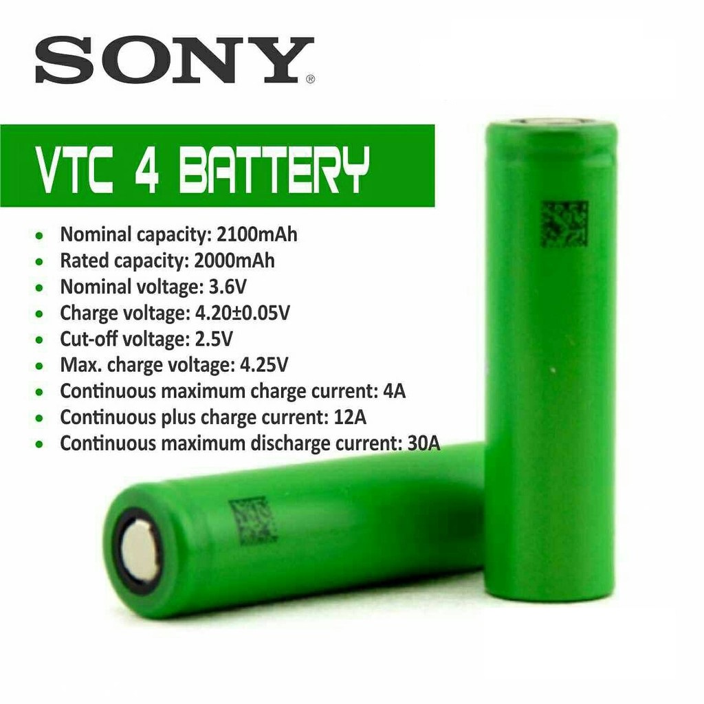 Jual BATERAI SONY VTC 4 / VTC 4A ORIGINAL IMR 18650 Batre Authentic ...