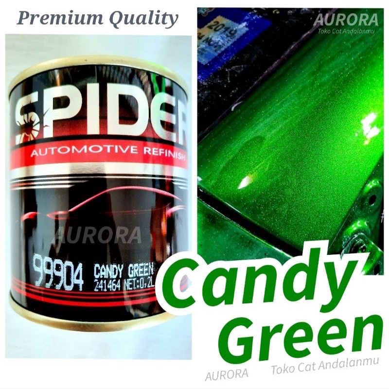 Jual Cat Spider Lime Green 200ml Hijau Lemon Metalik Laba-laba duco ...