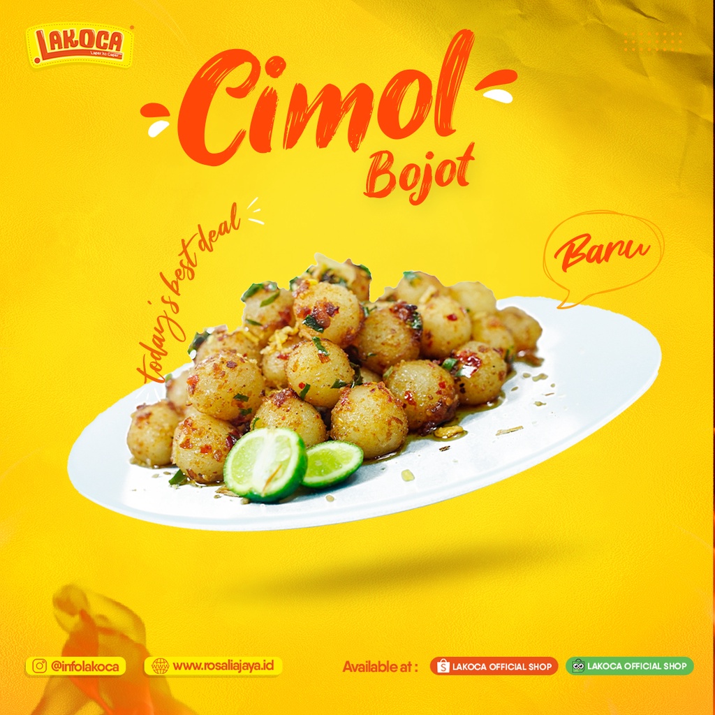 Jual Lakoca Cimol Bojot PEDAS 200gr - Cemilan Pedas | Shopee Indonesia