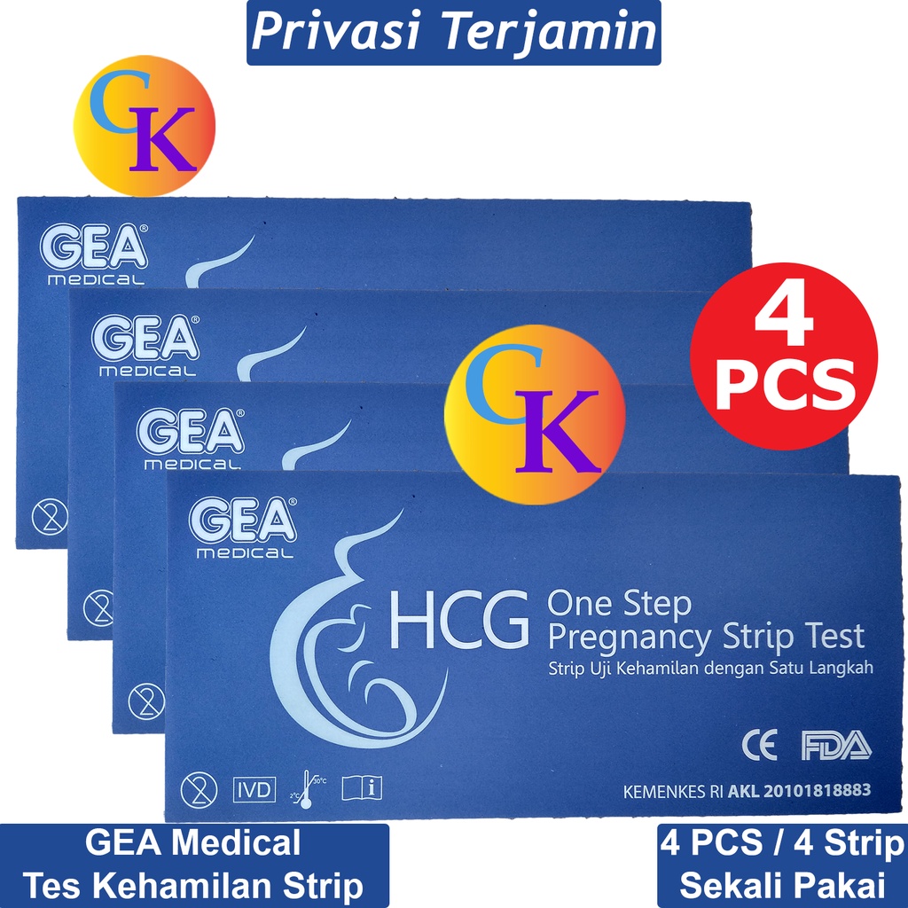 Jual 4 Pcs / 4 Strip Test Pack Tespek Tes Pack Testpack Test Kehamilan ...