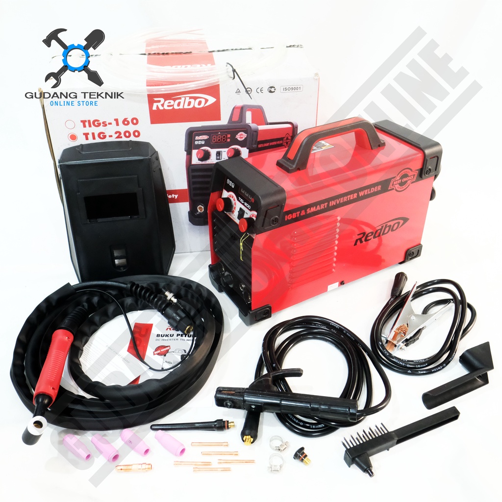 Jual Mesin Las TIG REDBO TIG200 TIG S-200 / Travo Las Argon Inverter 200A - Trafo Mesin Las ...