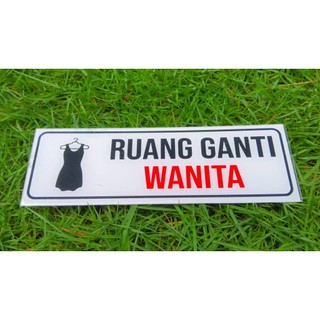 Jual Akrilik Stiker Ruang Ganti, Ruang Ganti Pria, Ruang Ganti Wanita ...