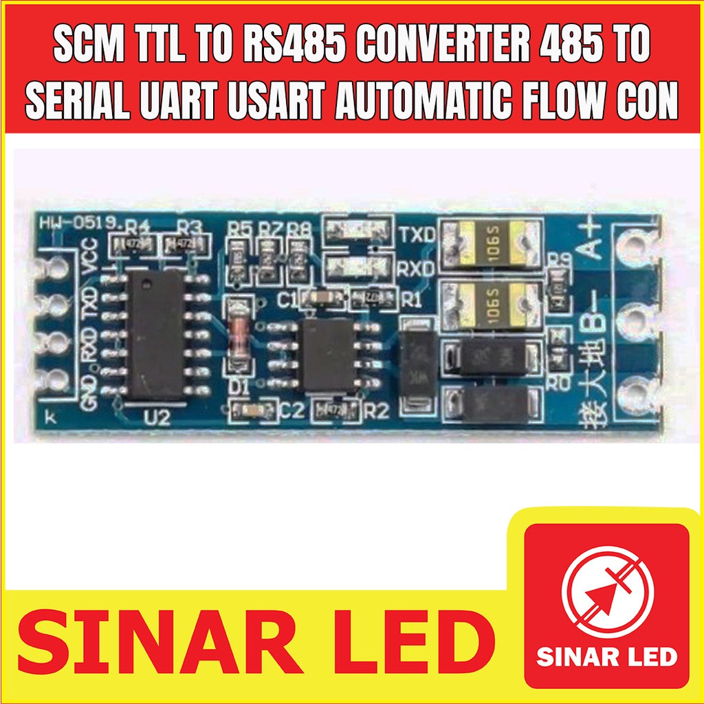 Jual SCM TTL to RS485 Converter 485 to Serial UART USART Automatic Flow ...