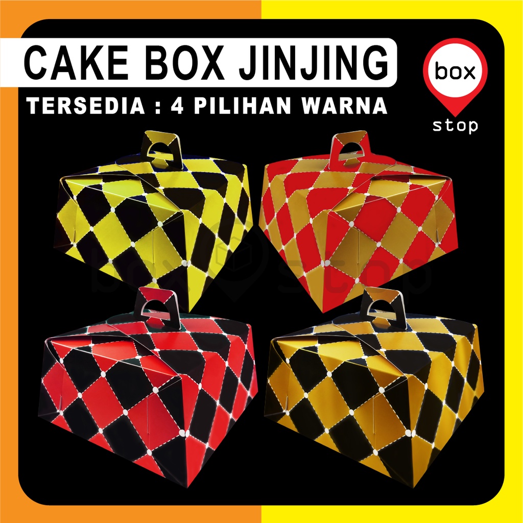 Jual Kotak Kue - Box Kue - Dus Kue - Cake Box JINJING WAJIK - 19x19x9 ...