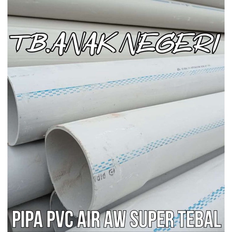 Jual PIPA PVC air super tebal AW 4 inch setengah meter 1/2 meter ...