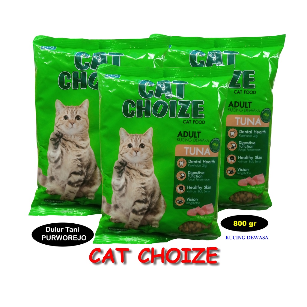 Jual Makanan Kucing CAT CHOIZE Tuna 800 Gram Adult (Kucing Dewasa ...