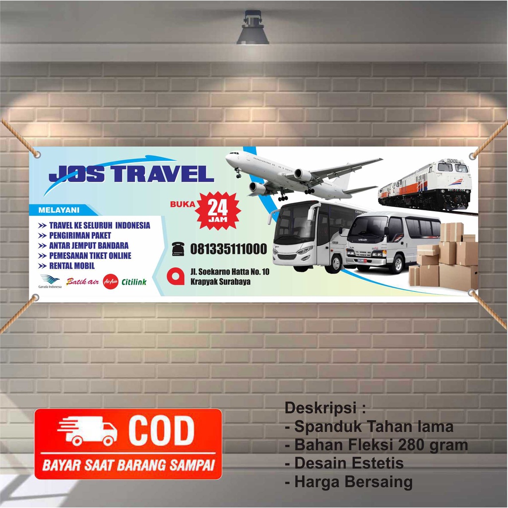 Jual Free Request edit spanduk banner travel mobil - rental mobil ...