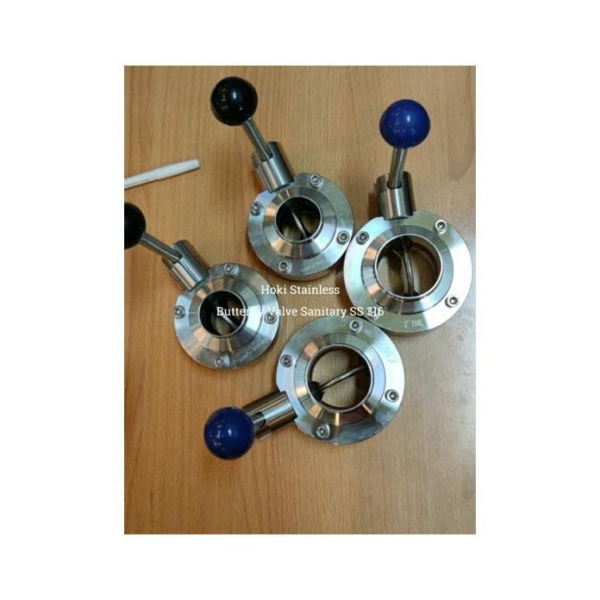 Jual Butterfly Valve Sanitary Ss 316 L 2 Inch - Butt Weld - Hendel ...