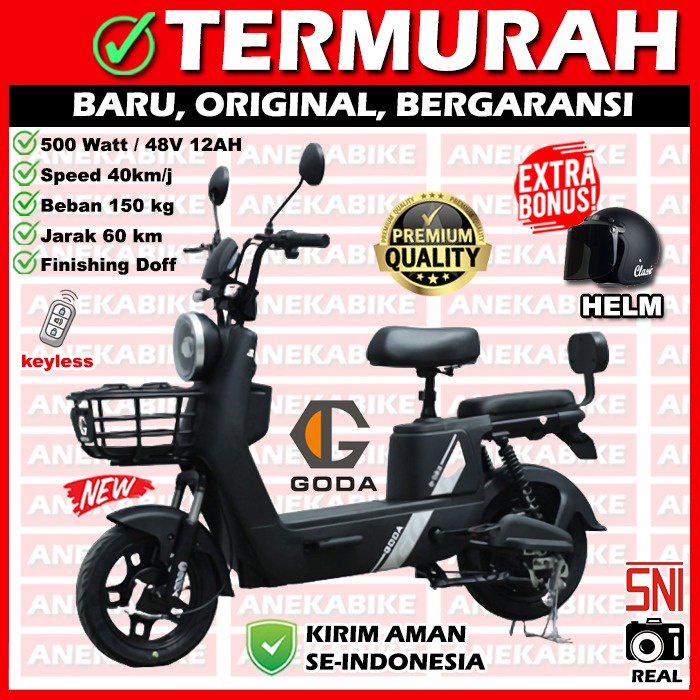 Jual NEW SEPEDA LISTRIK GODA 147 GOLDEN TIGER ELLEGANT , SEPEDA LISTRIK ...