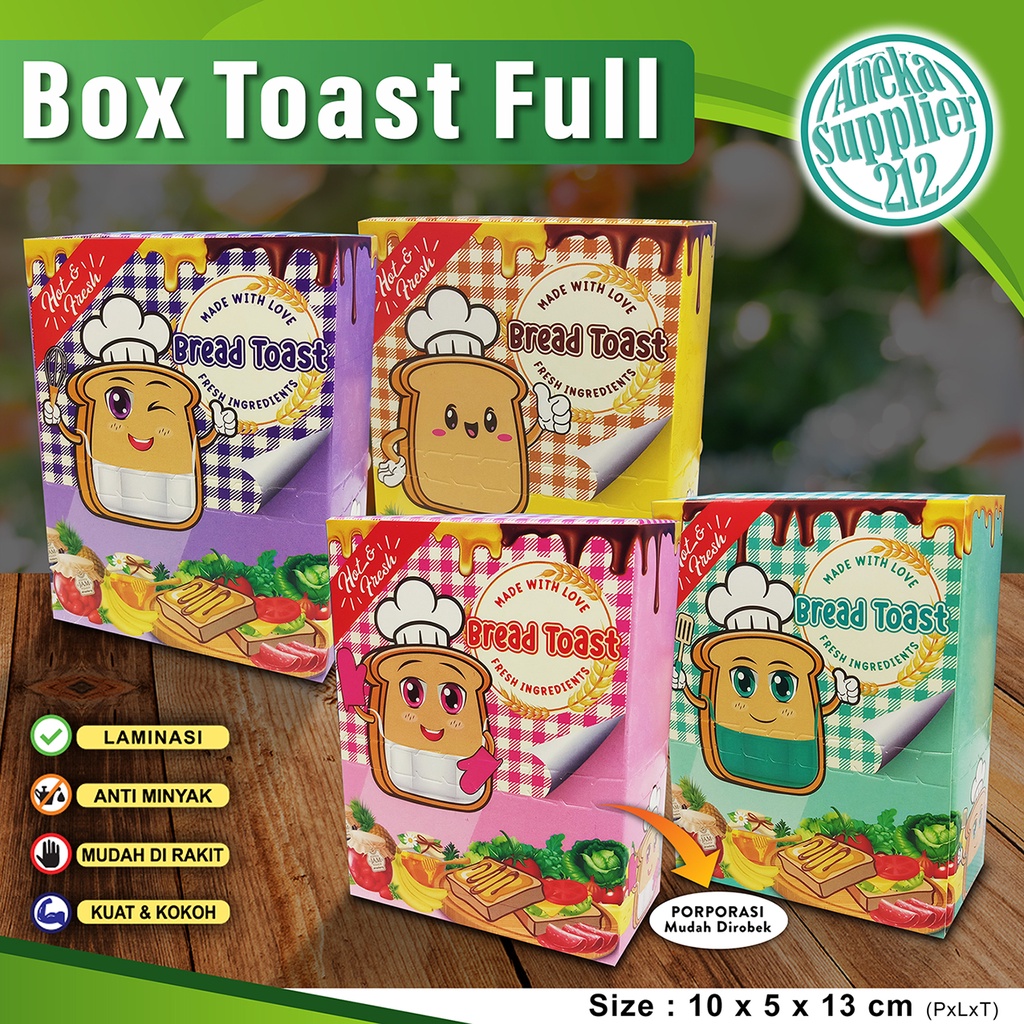 Jual Box Toast - Dus Roti Bakar - FULL - HAPPY FAMILY ed - IVORY (30 ...