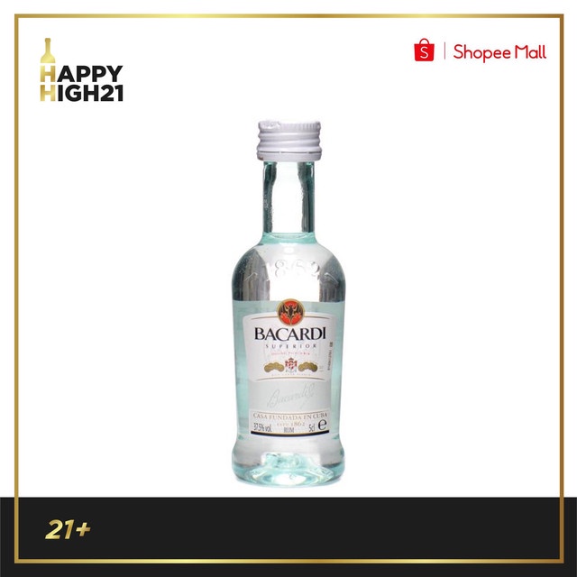 Jual Miniature Bacardi Superior Rum 50ml | Shopee Indonesia