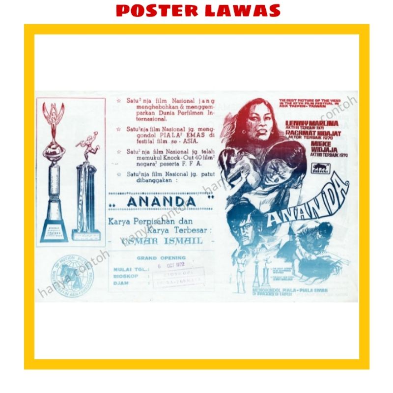 Jual poster film lawas ananda | Shopee Indonesia