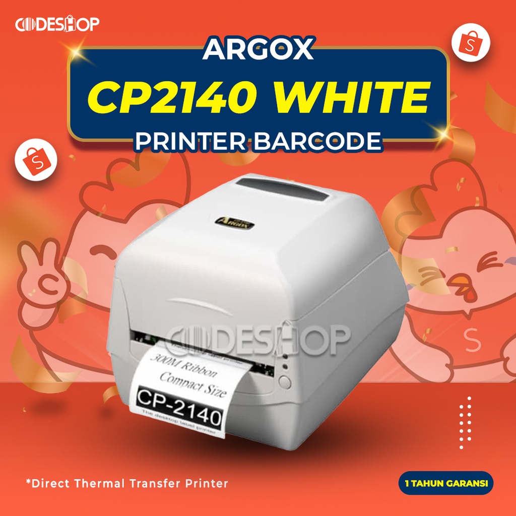 Jual Printer Cetak Label Barcode ARGOX CP2140 - CP-2140 PUTIH | Shopee ...