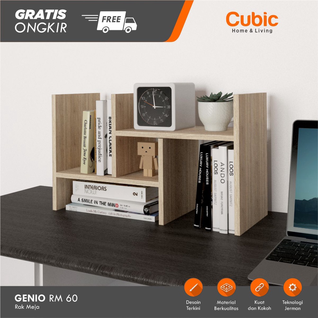 Jual Cubic Rak Meja Minimalis / Rak Buku Serbaguna Portable / GENIO RM ...