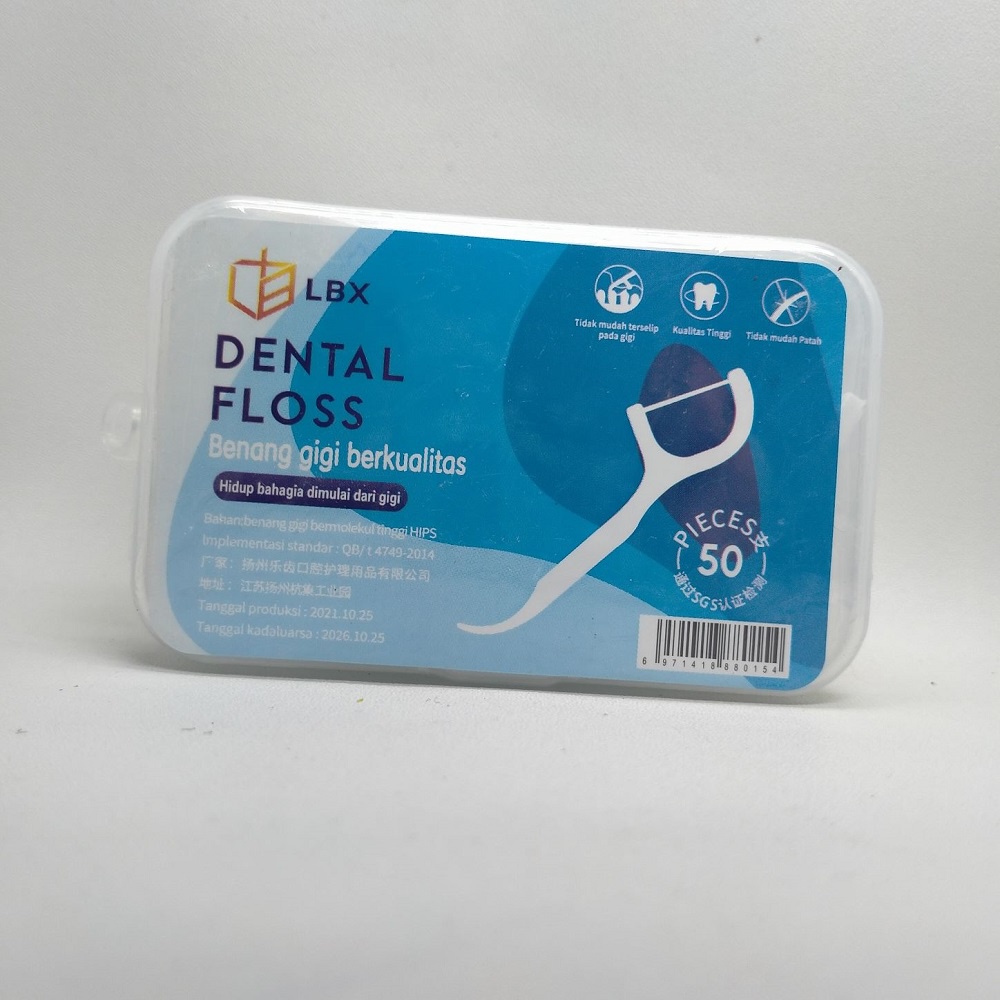 Jual dental floss benang gigi box isi 50 pcs | Shopee Indonesia