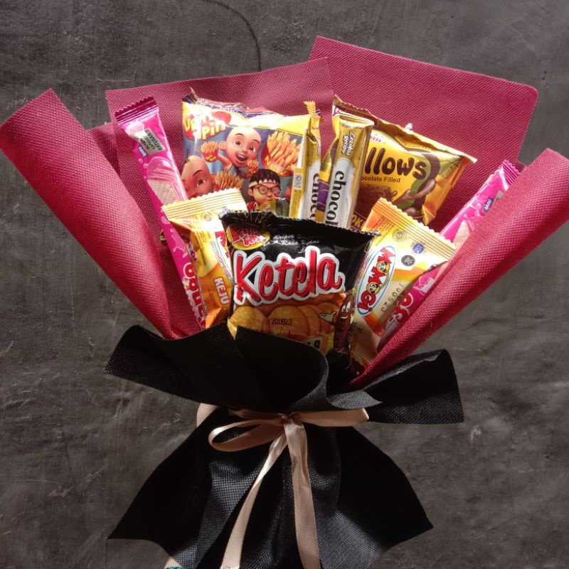 Jual Buket snack/Buket murah/kado ulang tahun/kado sidang/hampers snack ...