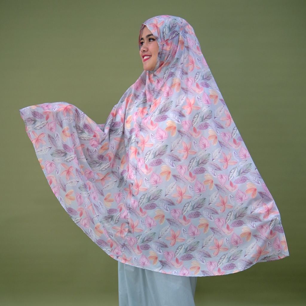 Jual Kisa - Mukena Mini Travel 2 in1 Parasut Korea Premium Blossom Series | Shopee Indonesia