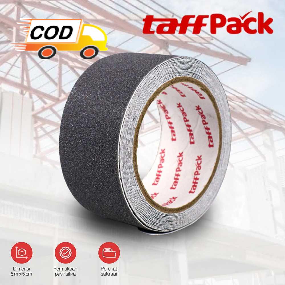 Jual Lakban Tape Tanda Peringatan Anti Slip Permukaan Kasar Isolasi ...