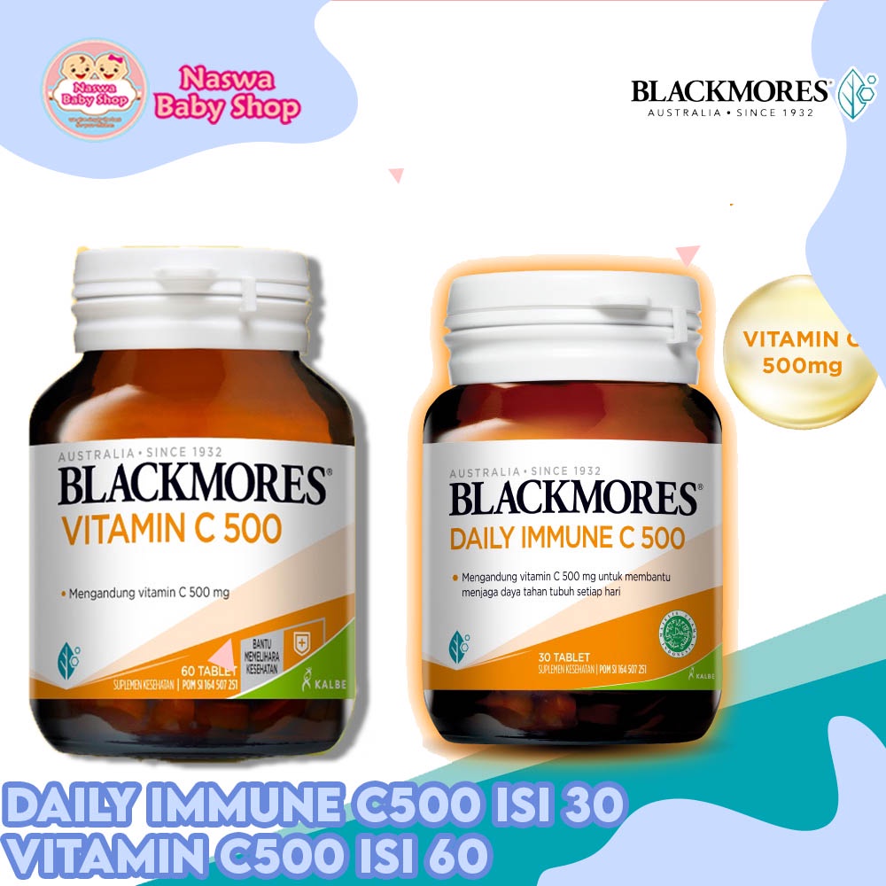 Jual Blackmores Daily Immune C 500 Isi 30 & 60 Tablet | Shopee Indonesia