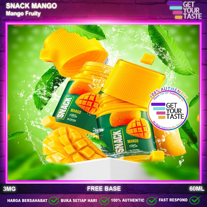 Jual Liquid Snack Mango Fruity 60ML by Tetra x Vape On | Shopee Indonesia