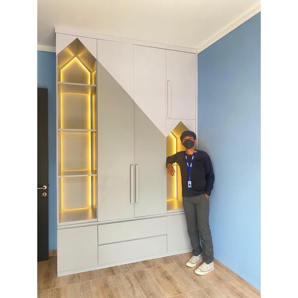 Jual Lemari / Wardrobe Murah Promo Custom Hpl TACO | Shopee Indonesia