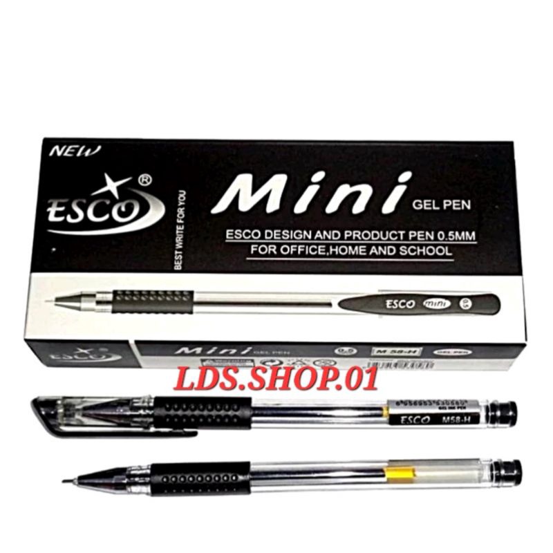 Jual Pen Gel Esco Mini 0.5 / Gel Pen Esco Mini Mata Tajam / Pen Squeezy ...