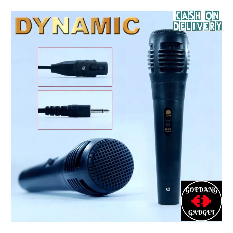 Jual MIC KAROKE AUX KECIL 3.5MM MICROPON MIC KABEL NO PACK JACK KECIL ...