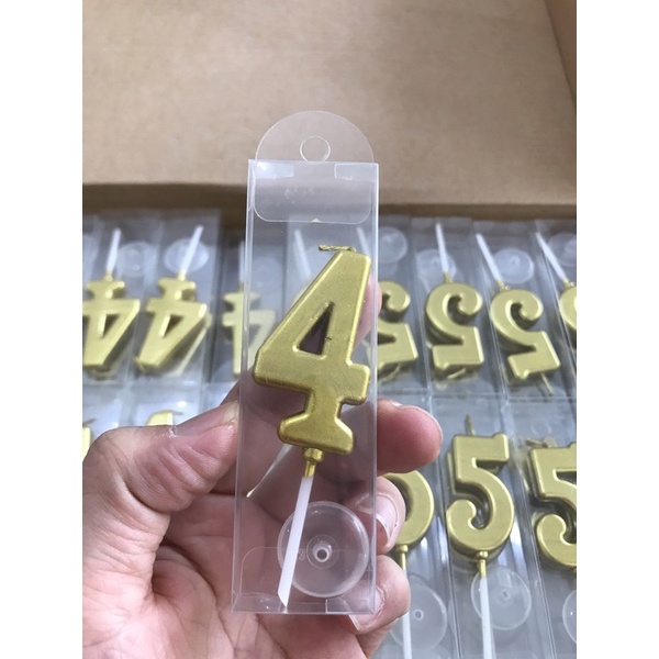 Jual Lilin ulang tahun gold 4cm | Shopee Indonesia