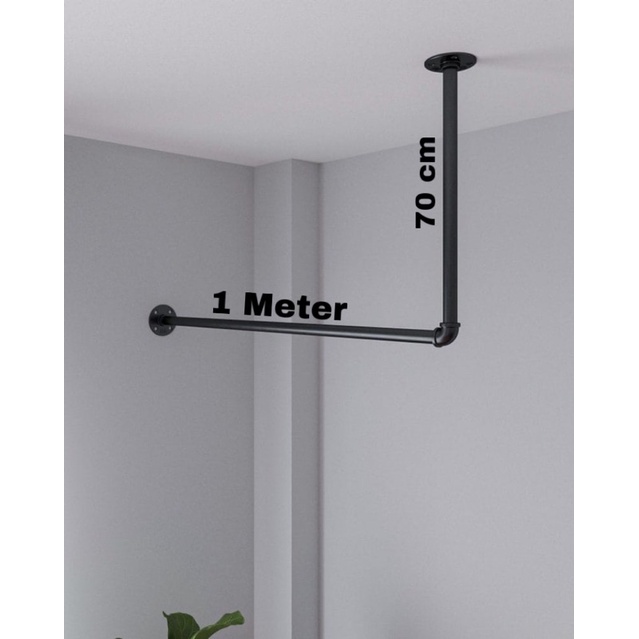 Jual rak gantungan/pipa besi/rak industrial/pipa besi gantungan hanger ...