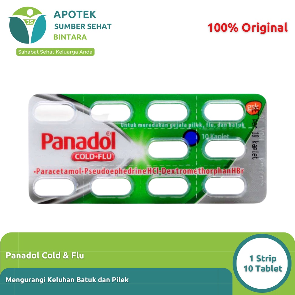 Jual Panadol Cold & Flu | Panadol Hijau Batuk Pilek | Shopee Indonesia
