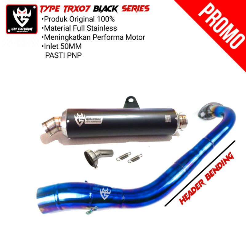 Jual Knalpot Racing Fullset Aerox Pcx Nmax Vario Adv Original GM Trx07 ...