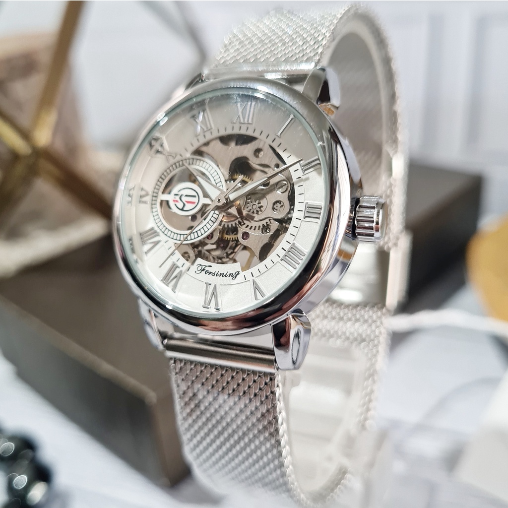 Jual FORSINING Jam Tangan Wanita Original Automatic Otomatis Mechanical ...