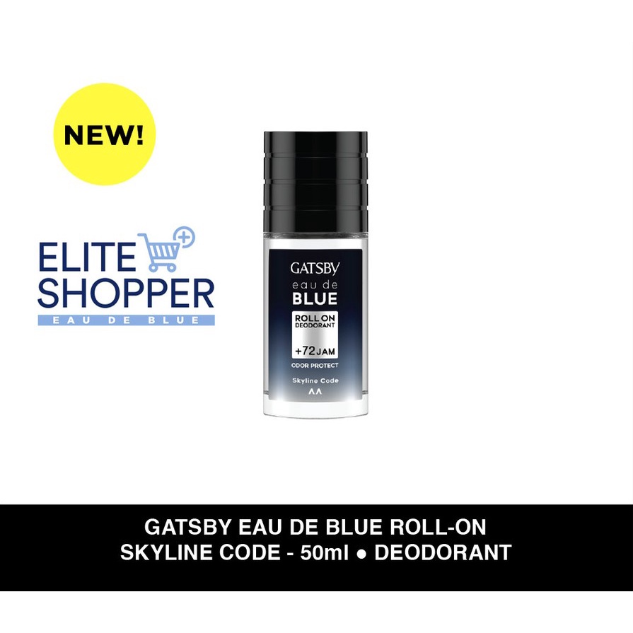 Jual GATSBY Eau De Blue Deodorant Roll On - Skyline Code 50ml | Shopee ...