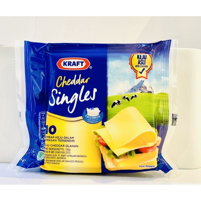Jual Free Packing Kardus Keju Kraft Cheddar Singles 10 slice lembar ...