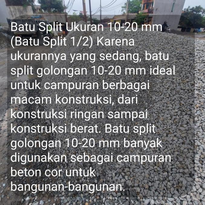 Jual Batu Split Cor 1-2 | Beton Bangunan Dak Lantai Tiang Pondasi Kolom | Shopee Indonesia