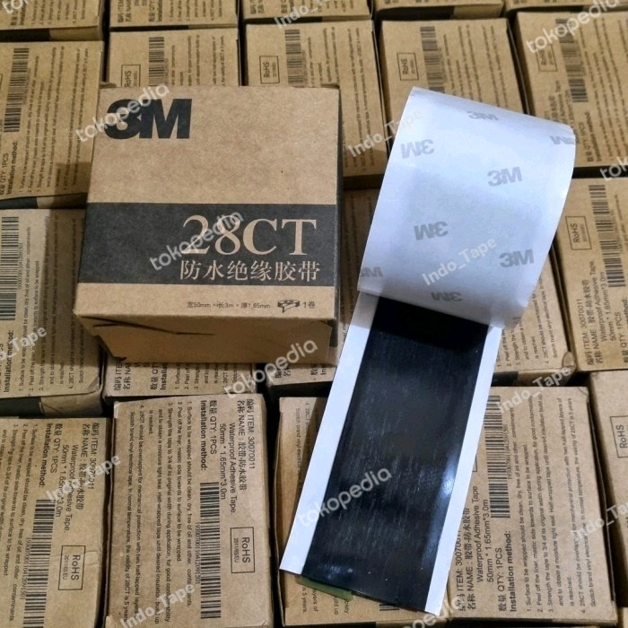 Jual Lem Isolasi Rubber Waterproof 3M 28Ct /Rubber Waterseal Tape ...